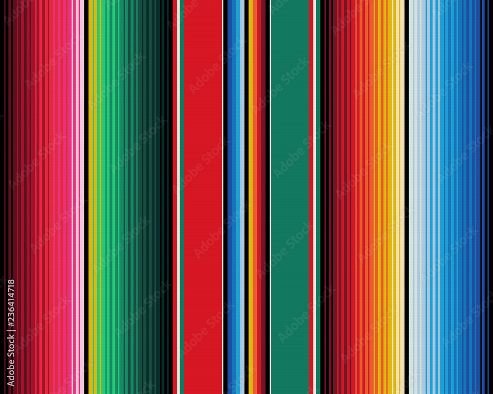 Blanket stripes seamless vector pattern. Background for Cinco de Mayo ...