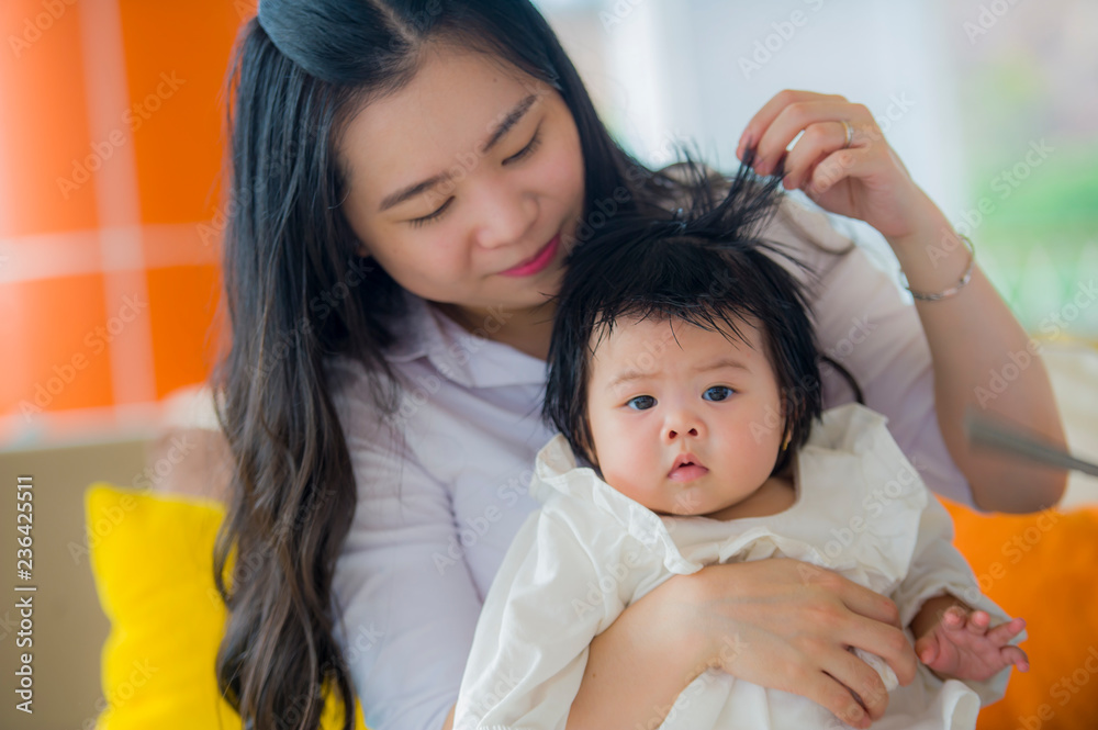 Korean Baby And Mommy