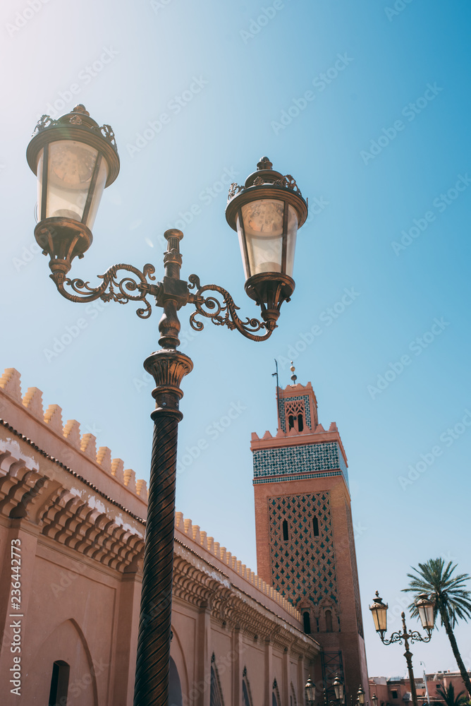 Beautiful moroccan riad architecture design Stock Photo | Adobe Stock