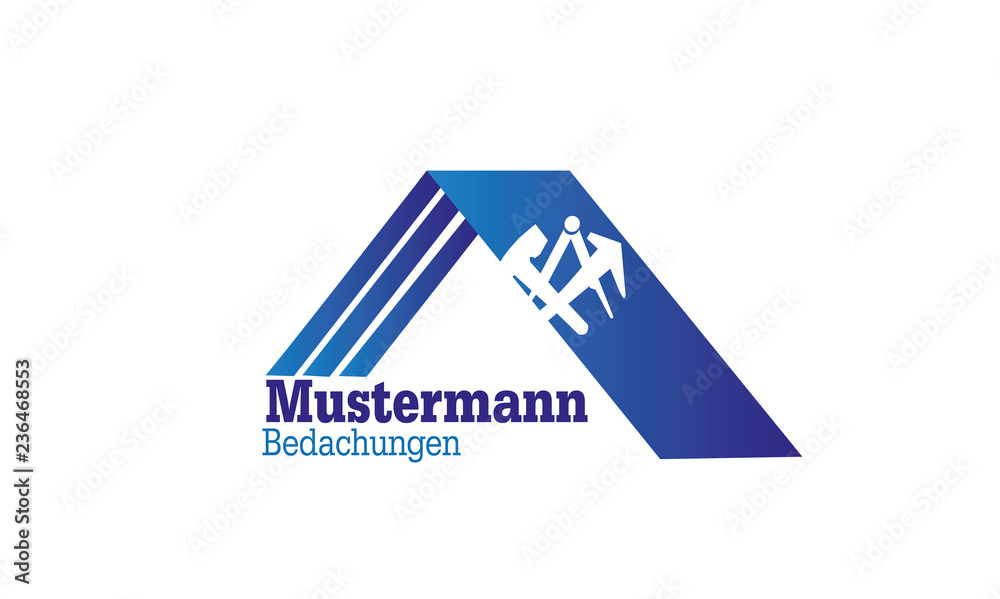 Bedachungen Logo , Dachdecker Logo Stock Vector | Adobe Stock