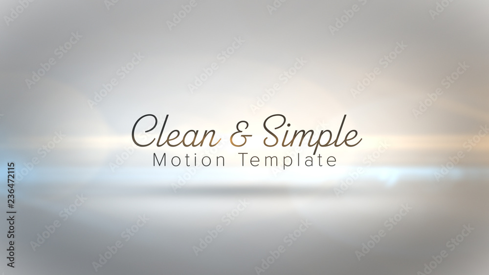 Clean And Simple Title Stock Template | Adobe Stock