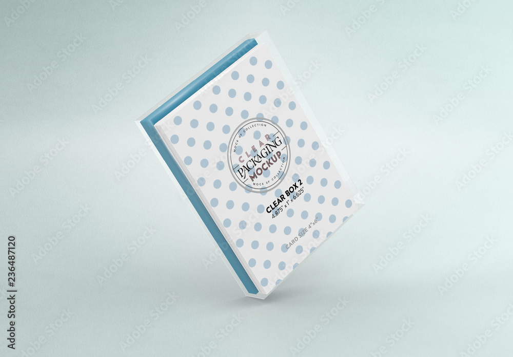 Clear Box Mockup Set Stock Template | Adobe Stock