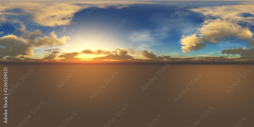 Sky with clouds, HDRI, environment map , Round panorama, spherical ...