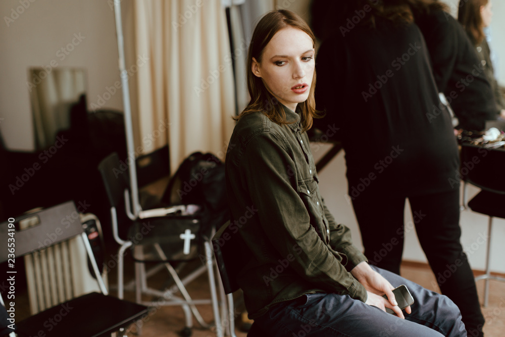 transformation into a woman Stock Photo | Adobe Stock