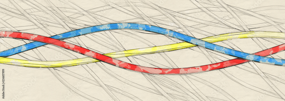 Collagen model protein, chemical structure. Essential component of skin ...