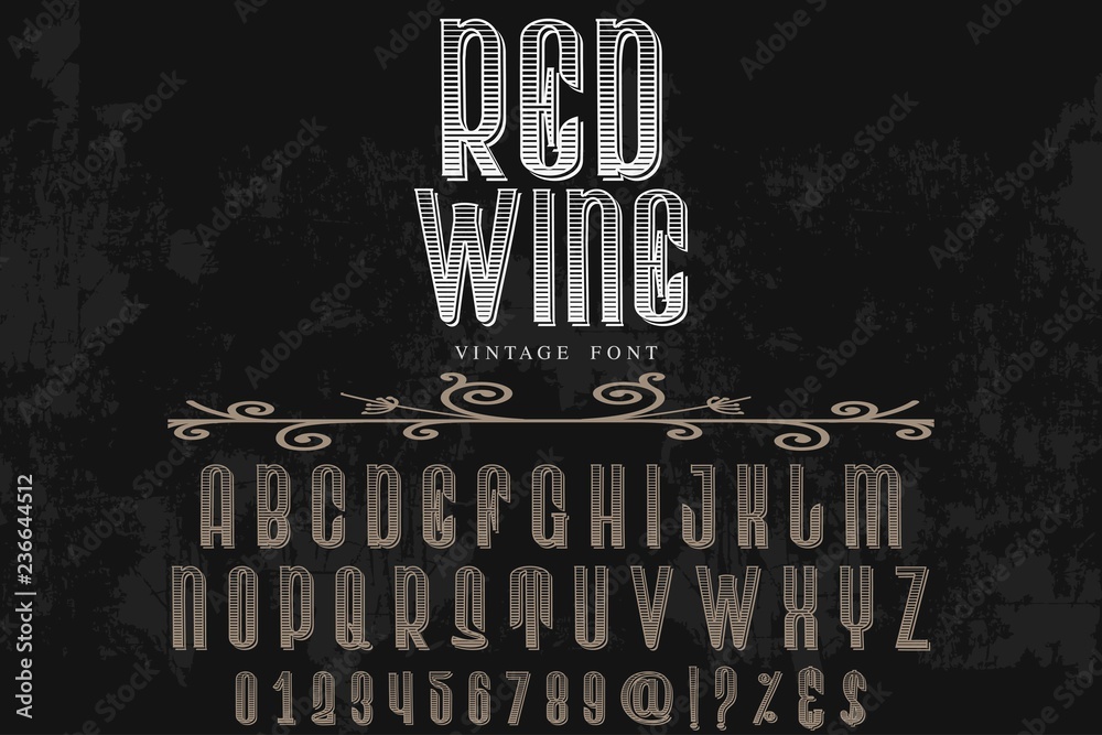 font handcrafted typeface vector vintage named vintage cigar font ...