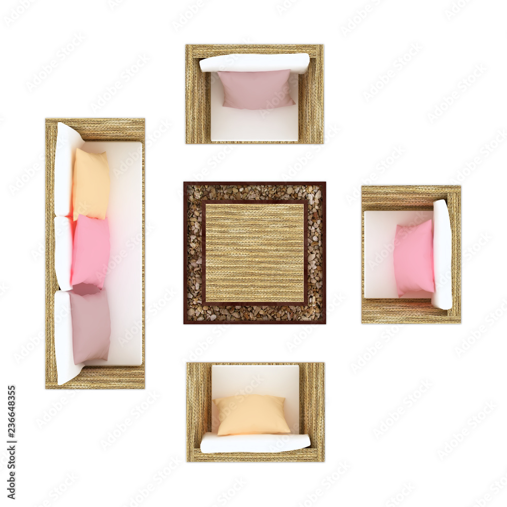 Garden Furniture Top View