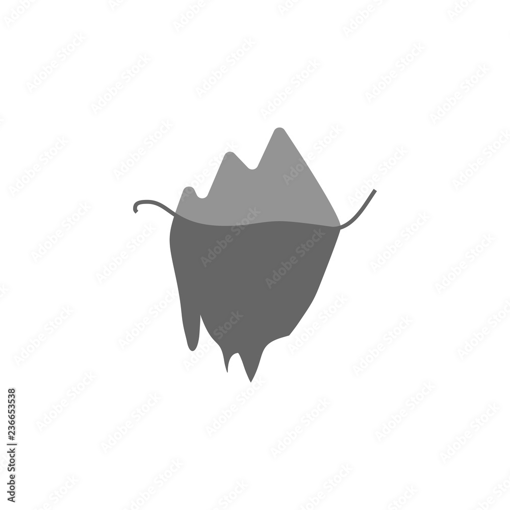 iceberg chart icon. Simple glyph vector of charts and diagrams set for ...