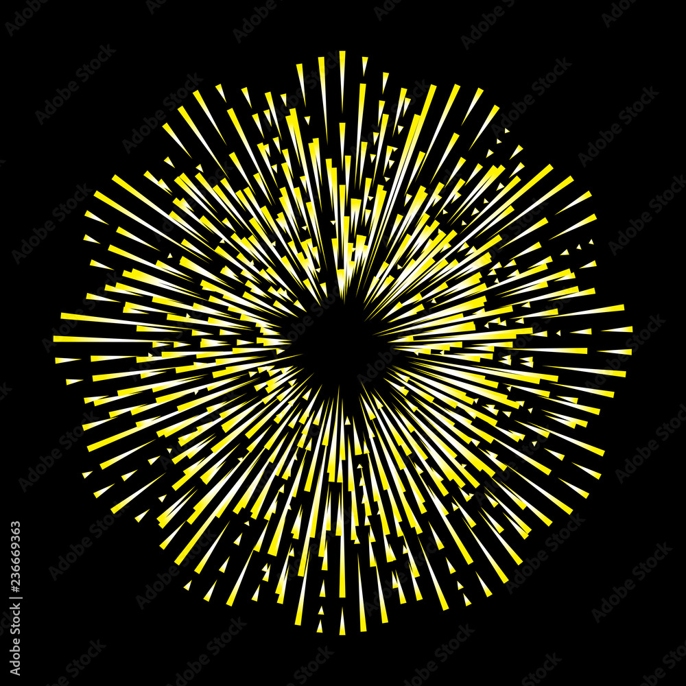 Gold halo angel ring in shape of fire circle made of flakes. Isolated ...