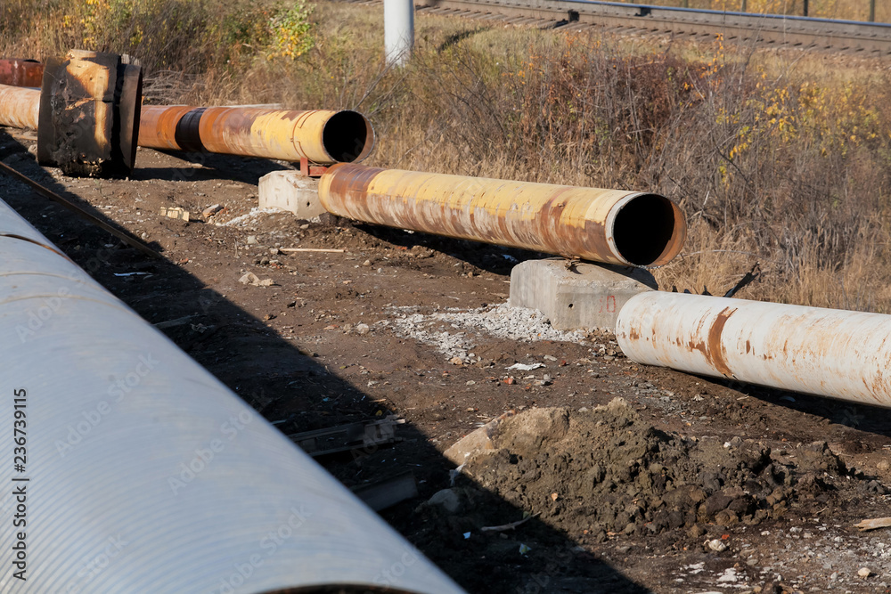 Construction of Oil Pipeline,pipeline transportation ,Construction work ...