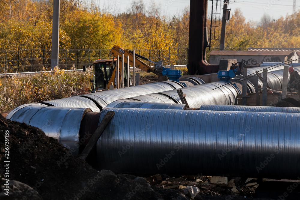 Foto de Construction of Oil Pipeline,pipeline transportation ...