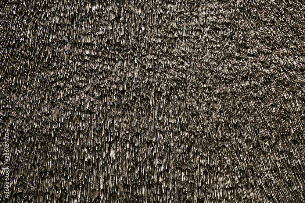 old weathered thatched roof, thatch or thatching background texture ...