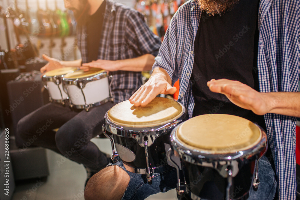 Guy Doing Drum Beat