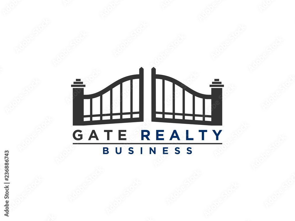 gate logo design inspiration Stock Vector | Adobe Stock
