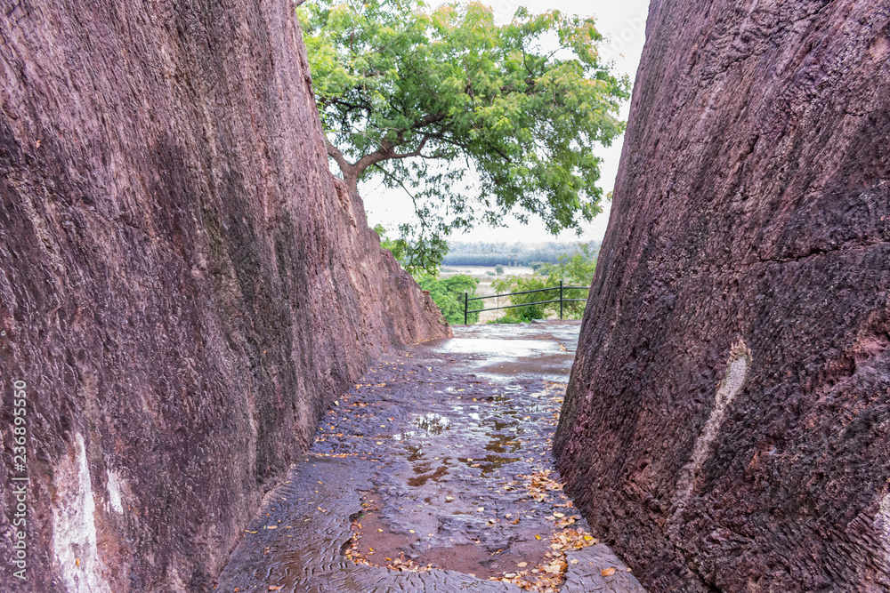 Awesome snap of rock pathway at budhhiest stone hills, build by cut the ...