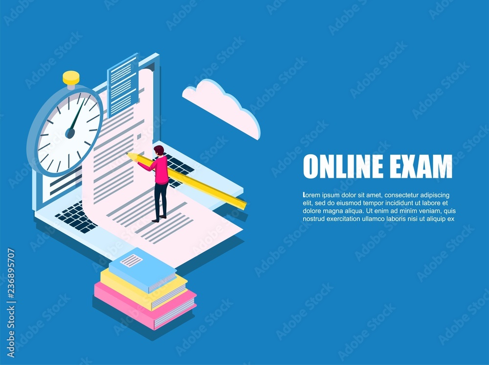 flat exam Isometric online. , content for creative blog post. Blogger ...