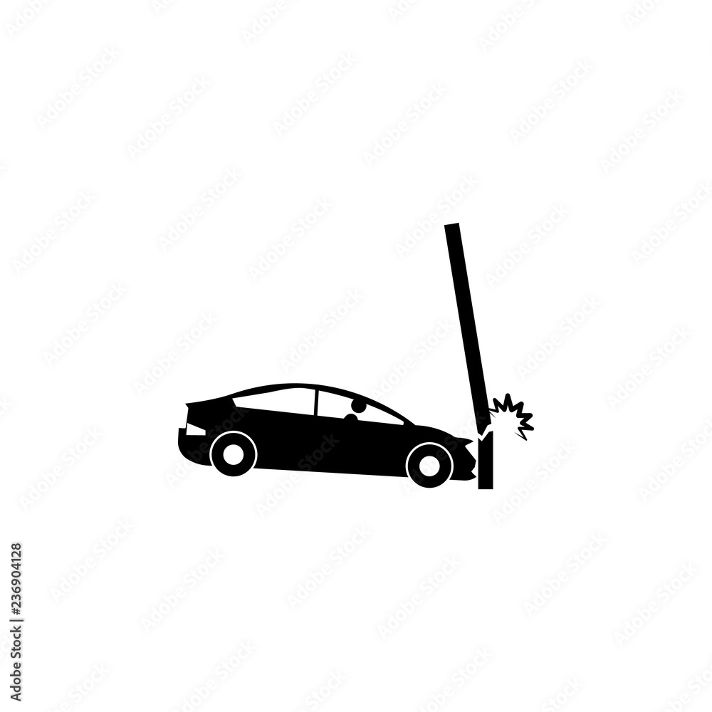 car, crash icon. Element of car accident and parking icon for mobile ...