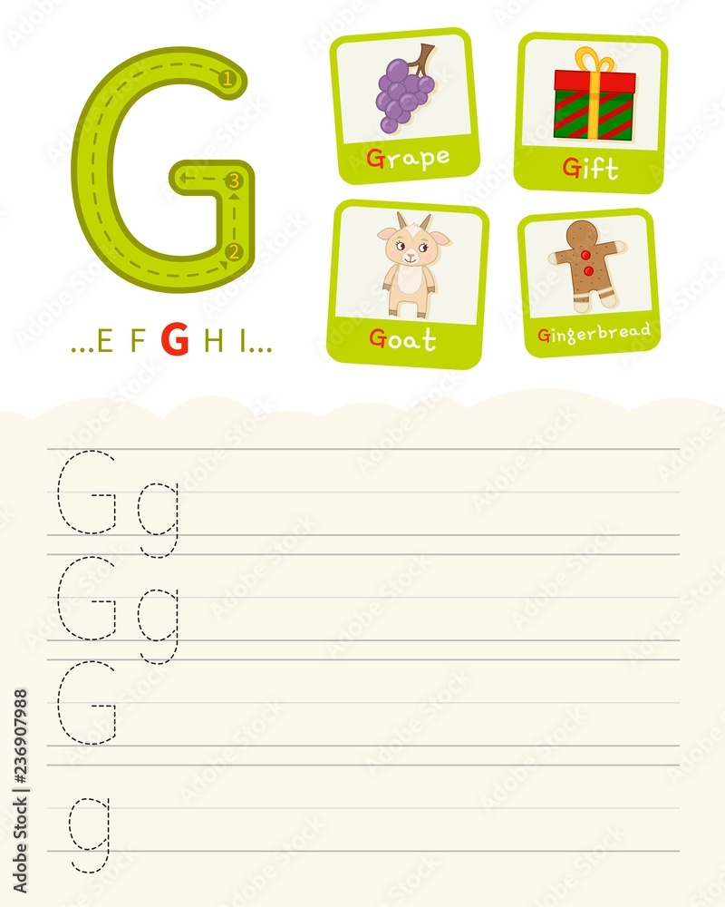 Handwriting practice sheet. Basic writing. Educational game for ...
