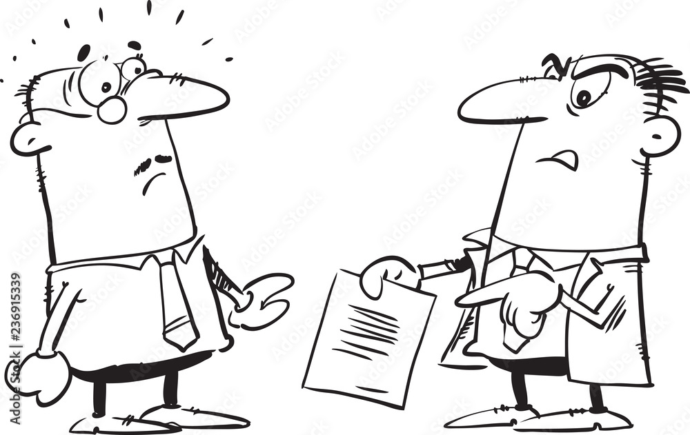 employee is getting fired Stock Vector | Adobe Stock