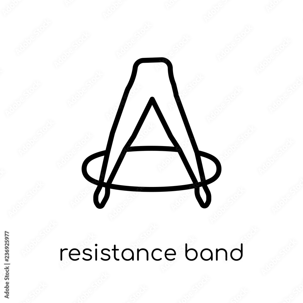 Resistance band icon. Trendy modern flat linear vector Resistance band ...
