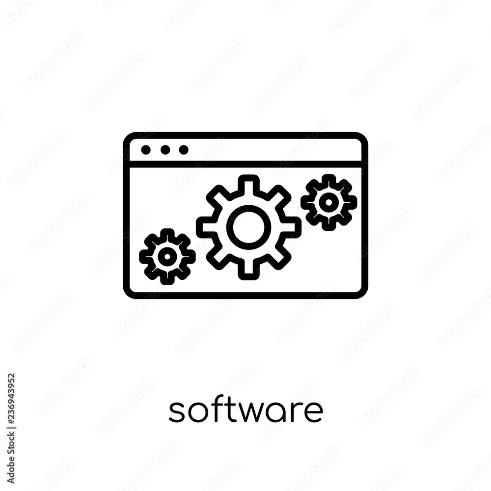 Software Icon Flat