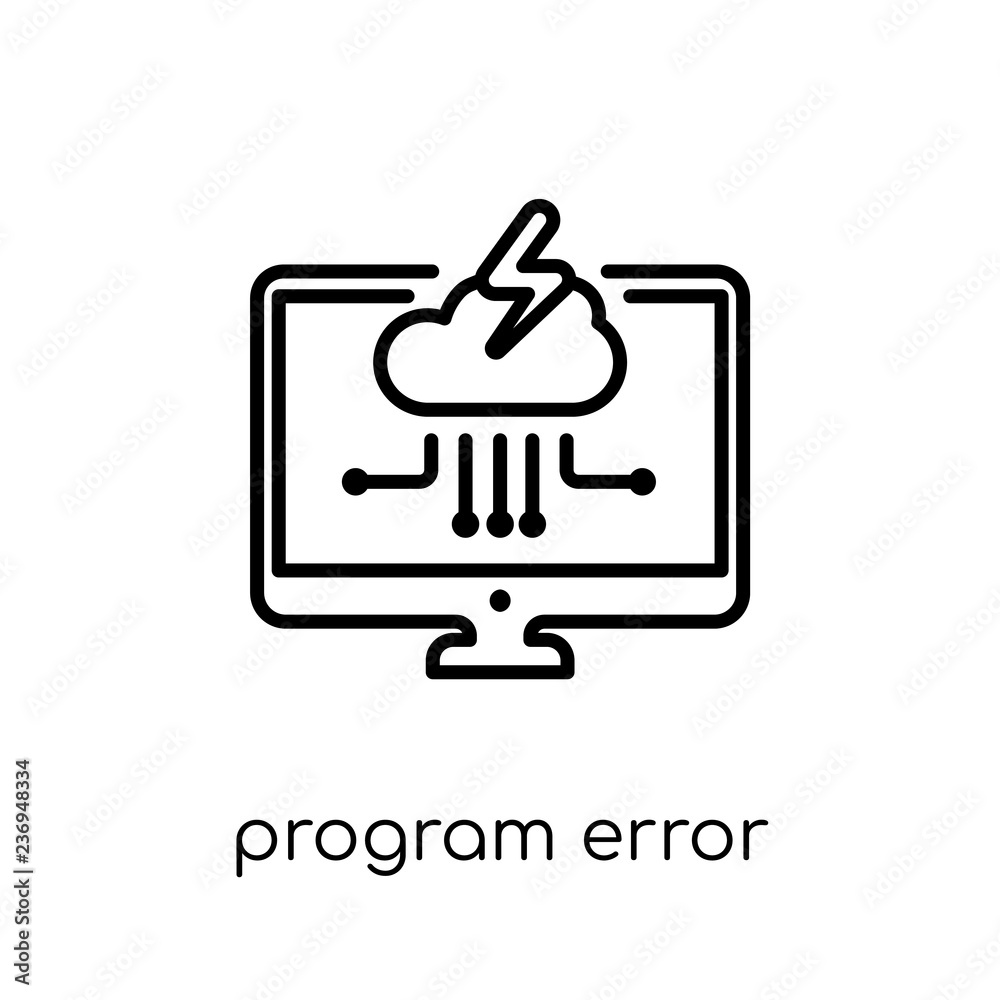 Flat Error Icon