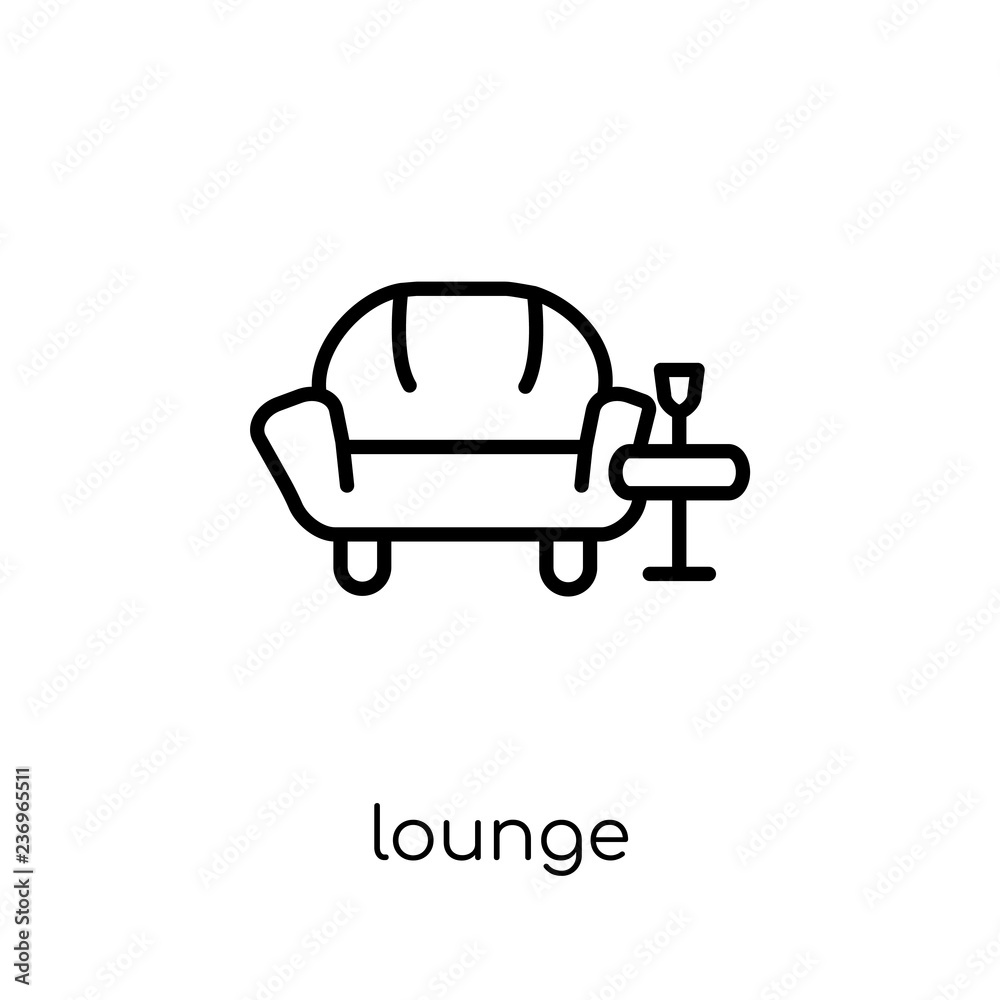 Lounge icon from Hotel collection. Stock Vector | Adobe Stock