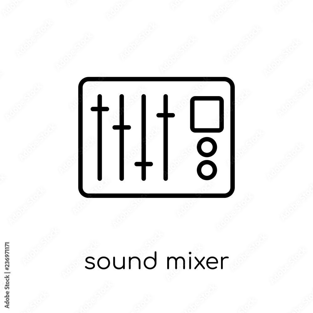 Sound mixer icon from collection. Stock Vector | Adobe Stock