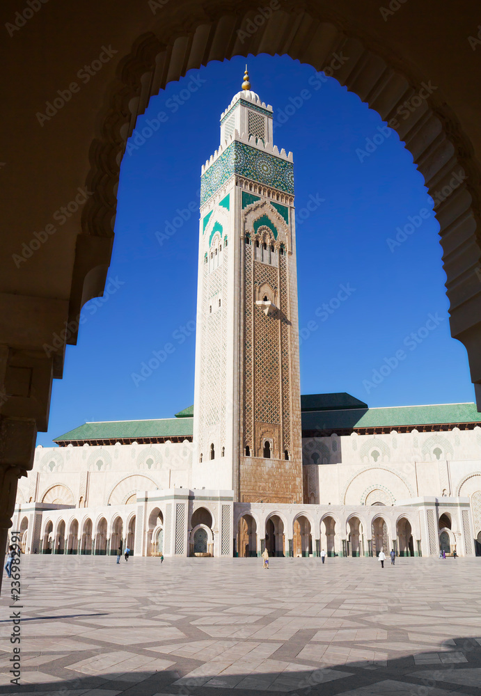 Casablanca, Morocco, Hassan II Mosque. The mosque is the main ...