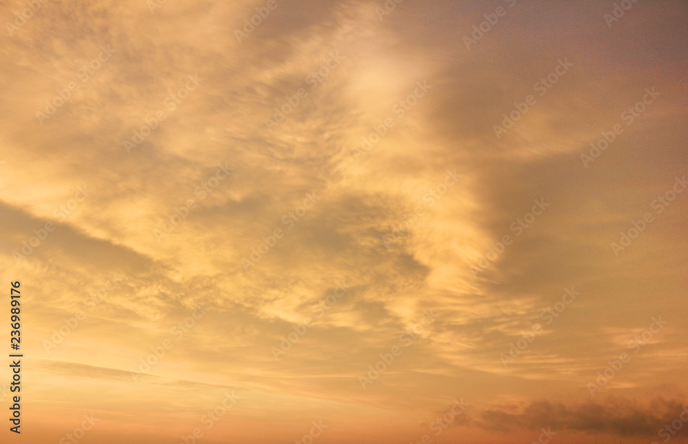 Yellow Sunset Sky