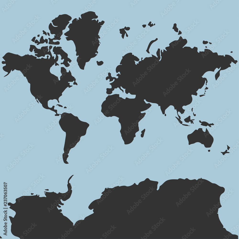 map of the world, for web site template, detailed location Stock Vector ...