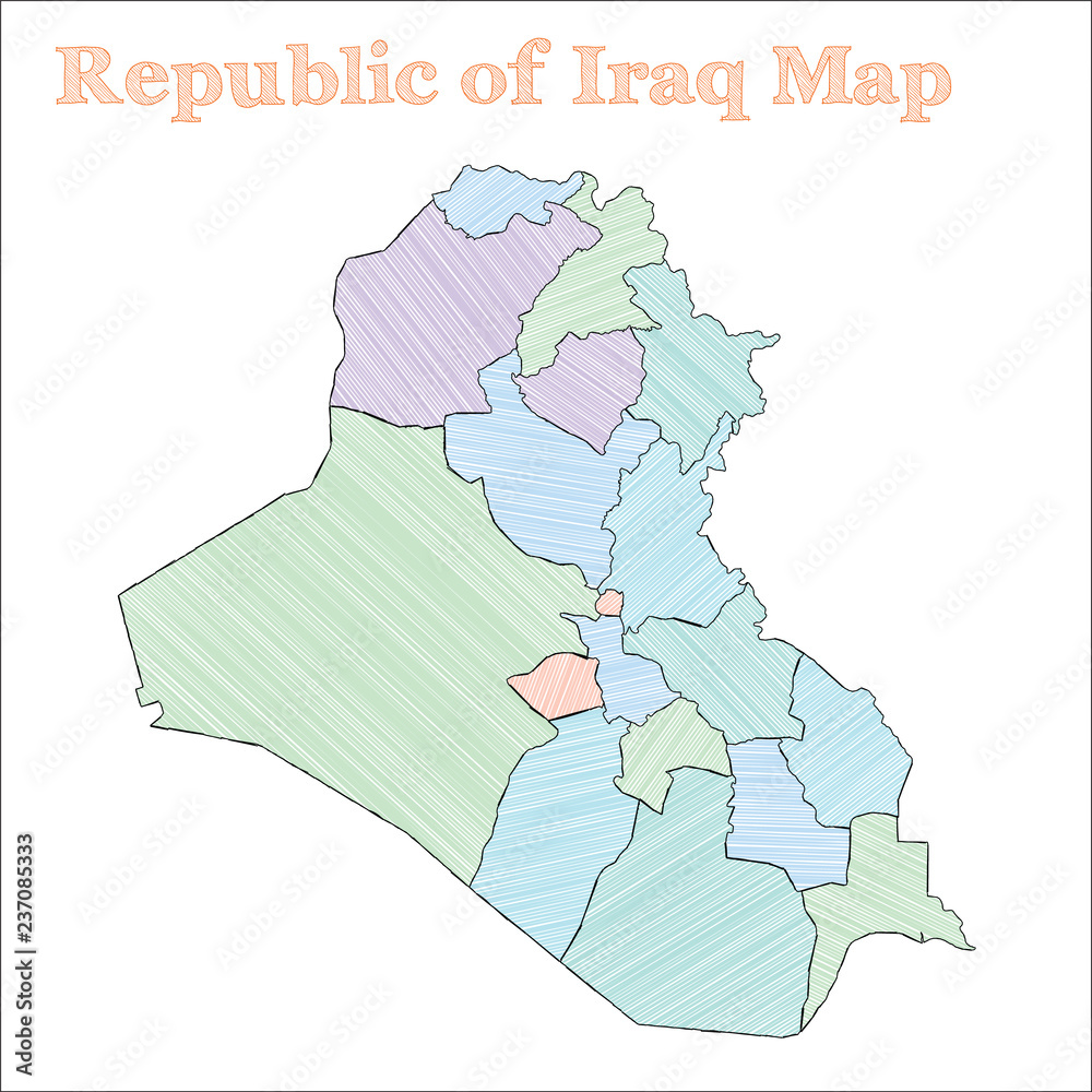 Map Of Iraq Outline