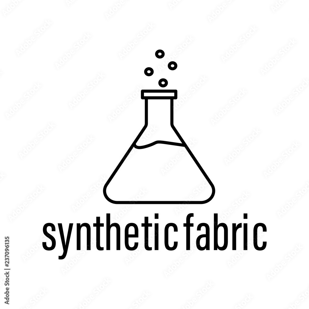 Vecteur Stock synthetic fabric icon. Element of raw material with ...