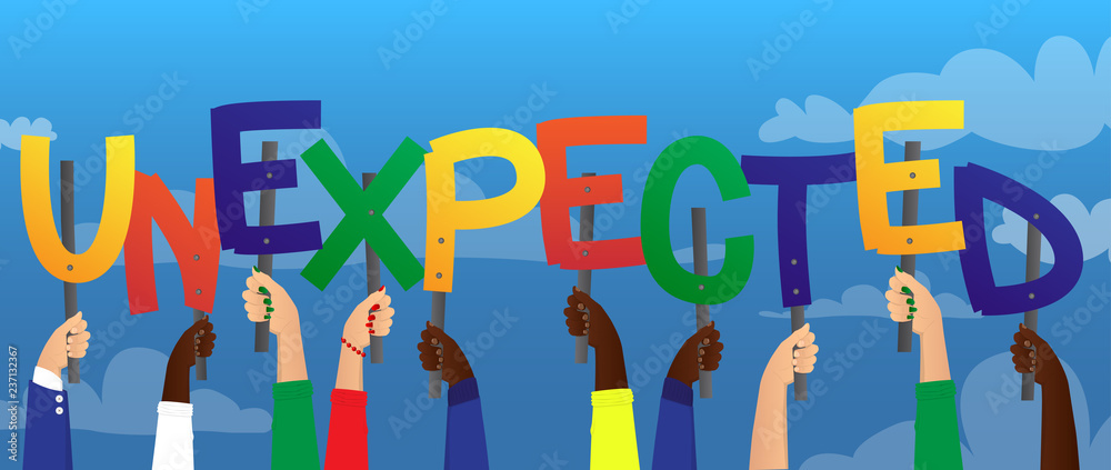 Diverse hands holding letters of the alphabet created the word ...