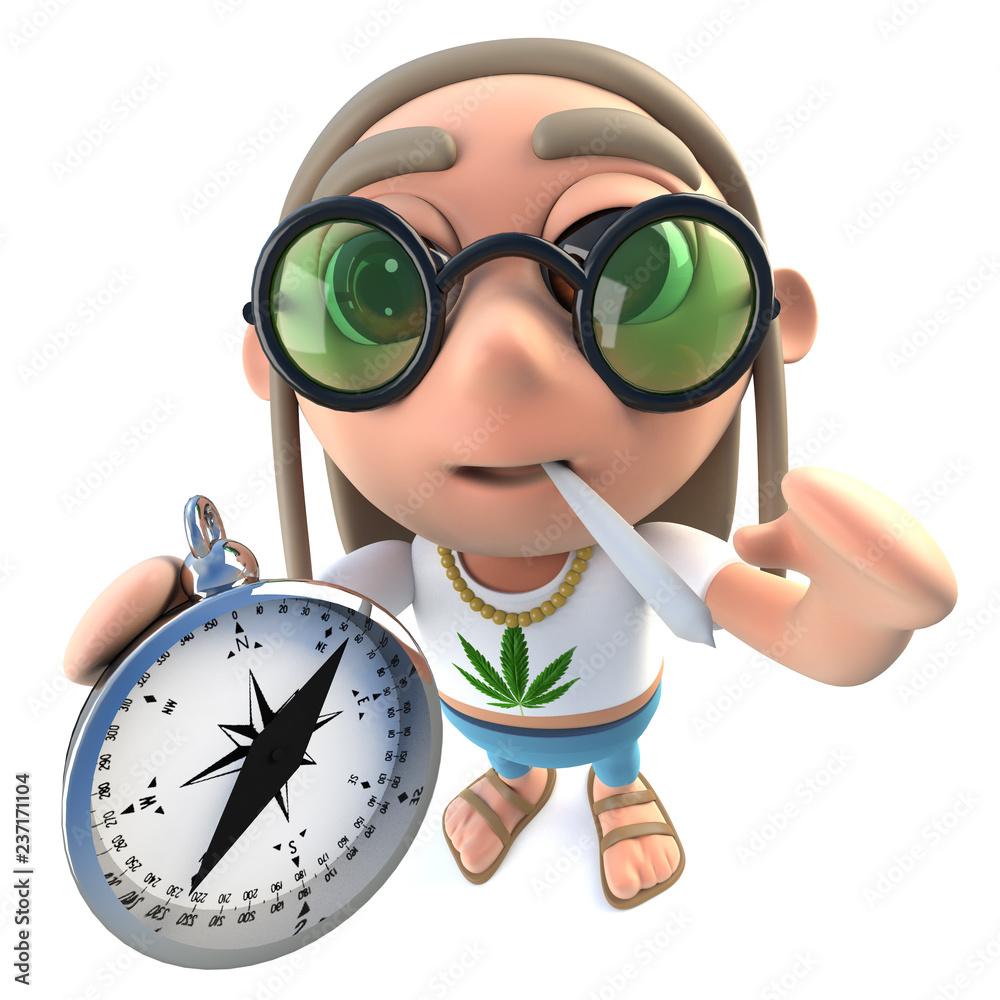 Cool Cartoon Compass