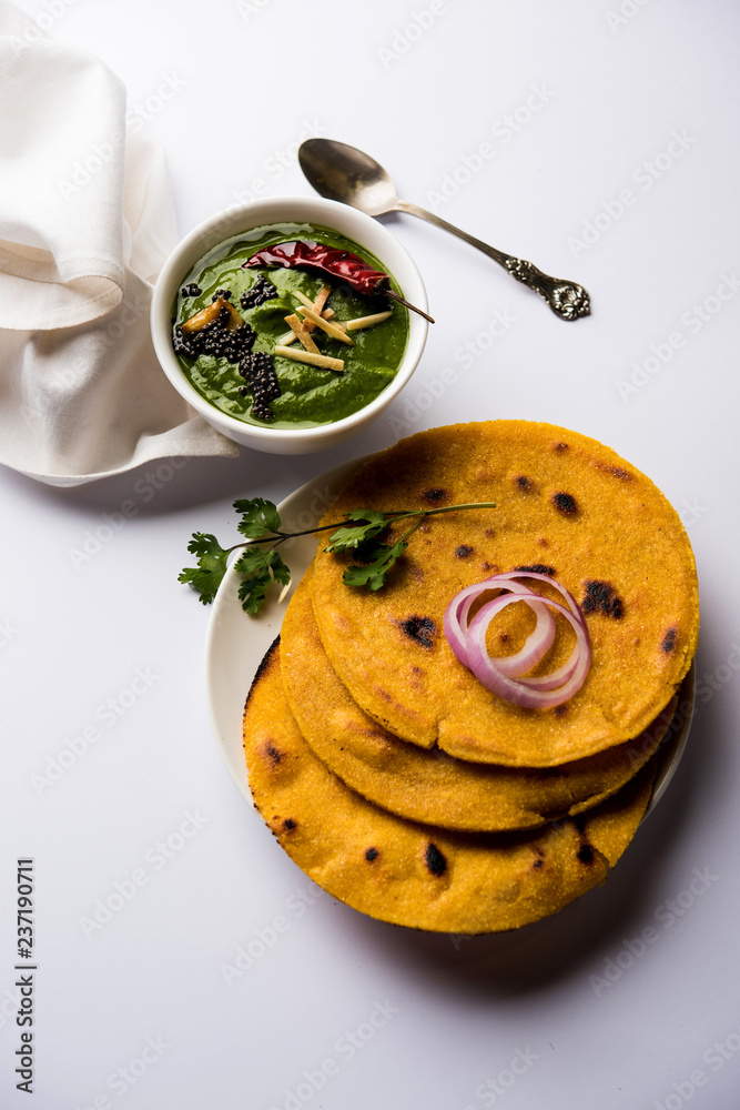 Makki di roti with sarson ka saag, popular punjabi main course recipe ...