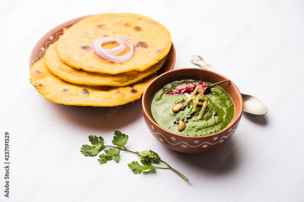 Makki di roti with sarson ka saag, popular punjabi main course recipe ...