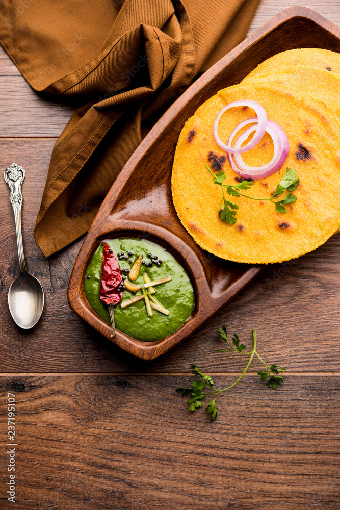 Makki di roti with sarson ka saag, popular punjabi main course recipe ...