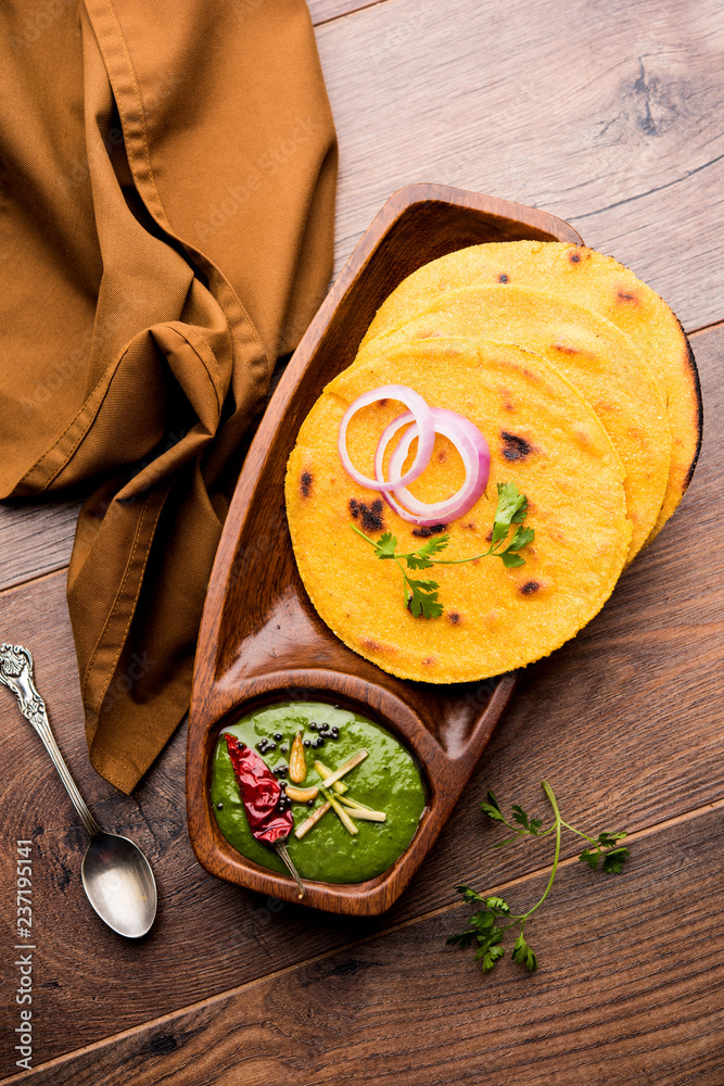 Makki di roti with sarson ka saag, popular punjabi main course recipe ...