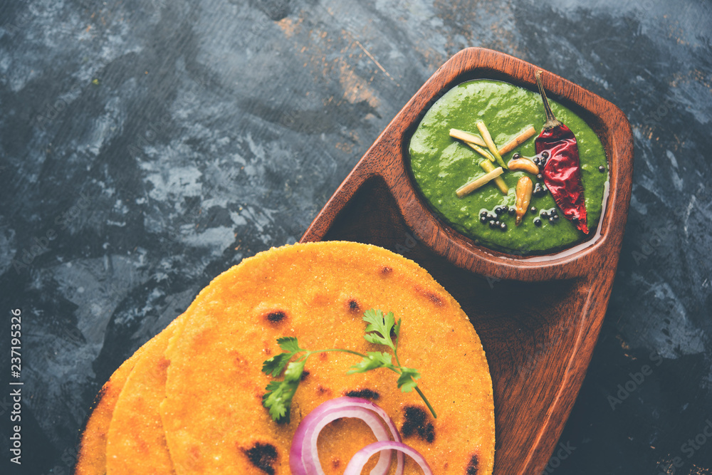 Makki di roti with sarson ka saag, popular punjabi main course recipe ...