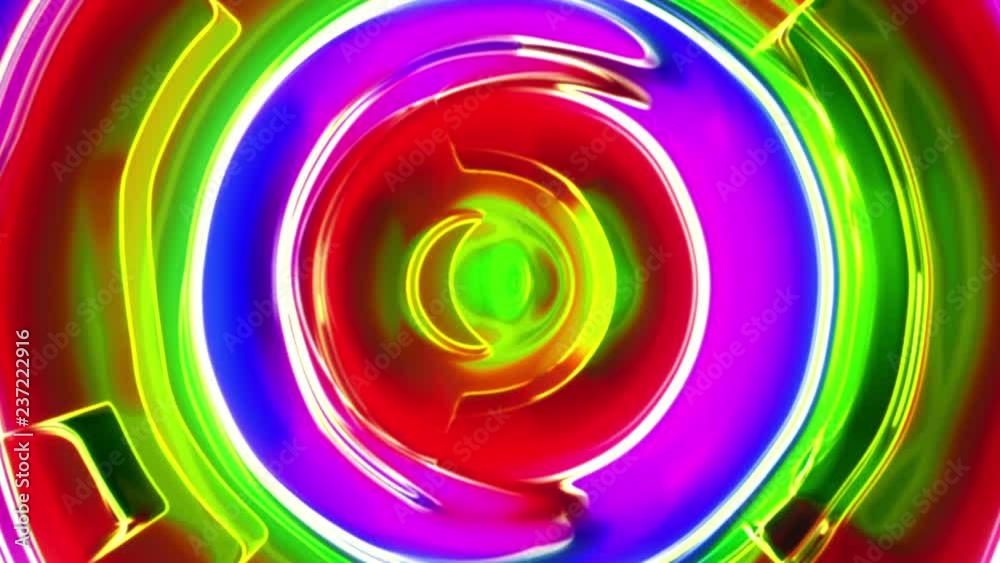 Colorfool 3 - 60fps Colorful Circles Texture Video Background Loop ...