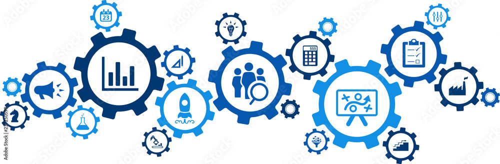 product management / product development / product marketing – vector ...