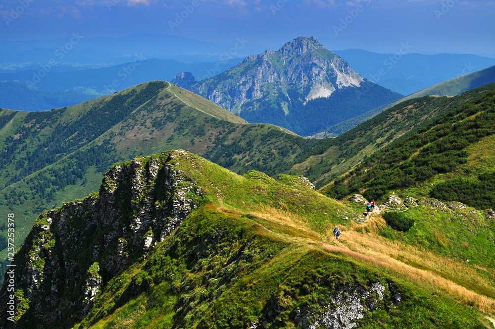 Nature landscape green mountains of Mala Fatra, Slovakia Stock Photo ...