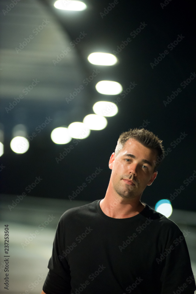 Australian man poses for picture in Brisbane, Australia. Brisbane is ...