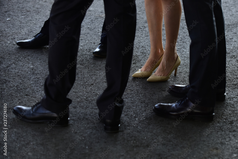 Built for work. Human legs in business fashion style. Formal fashion ...