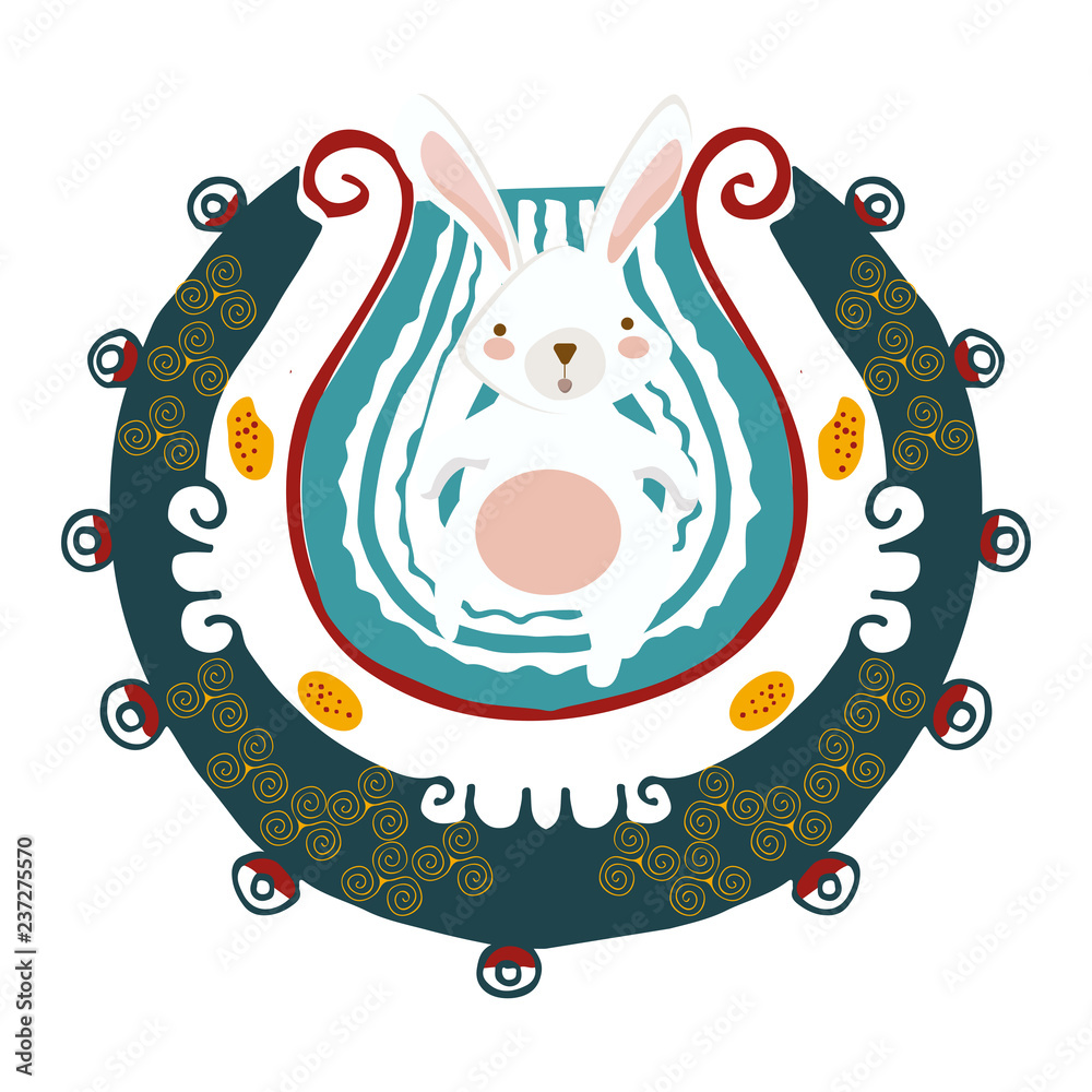 Aztec Moon Rabbit