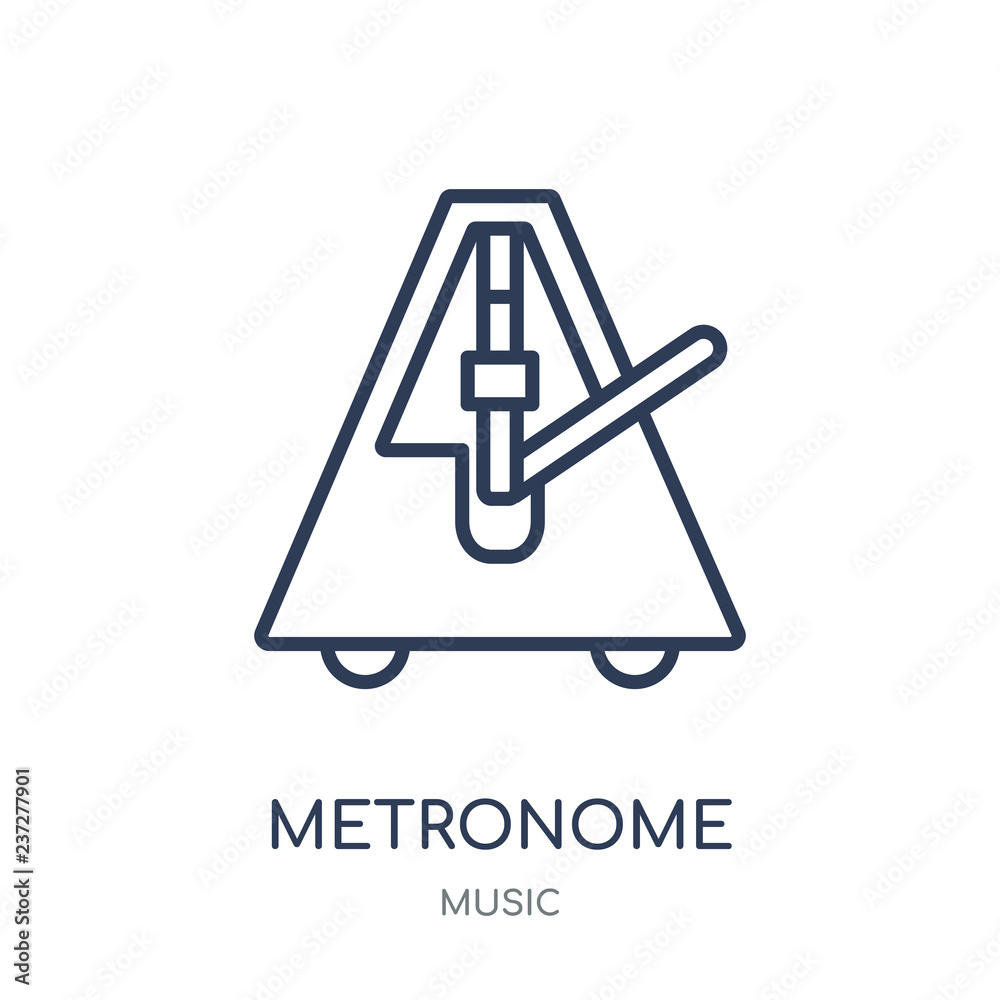 Metronome icon. Trendy Modern Simple Metronome linear symbol design ...