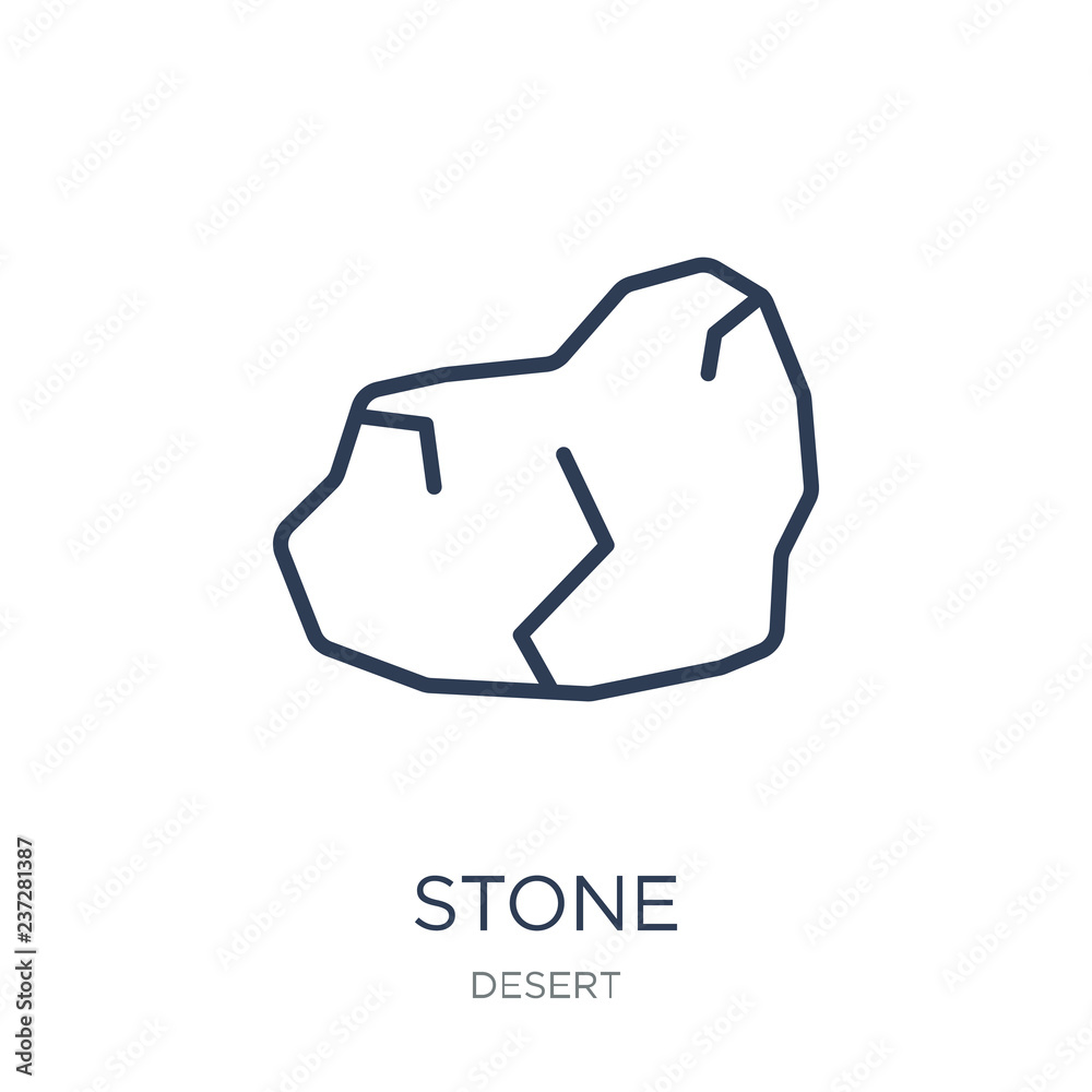 Stone icon. Trendy flat vector Stone icon on white background from ...
