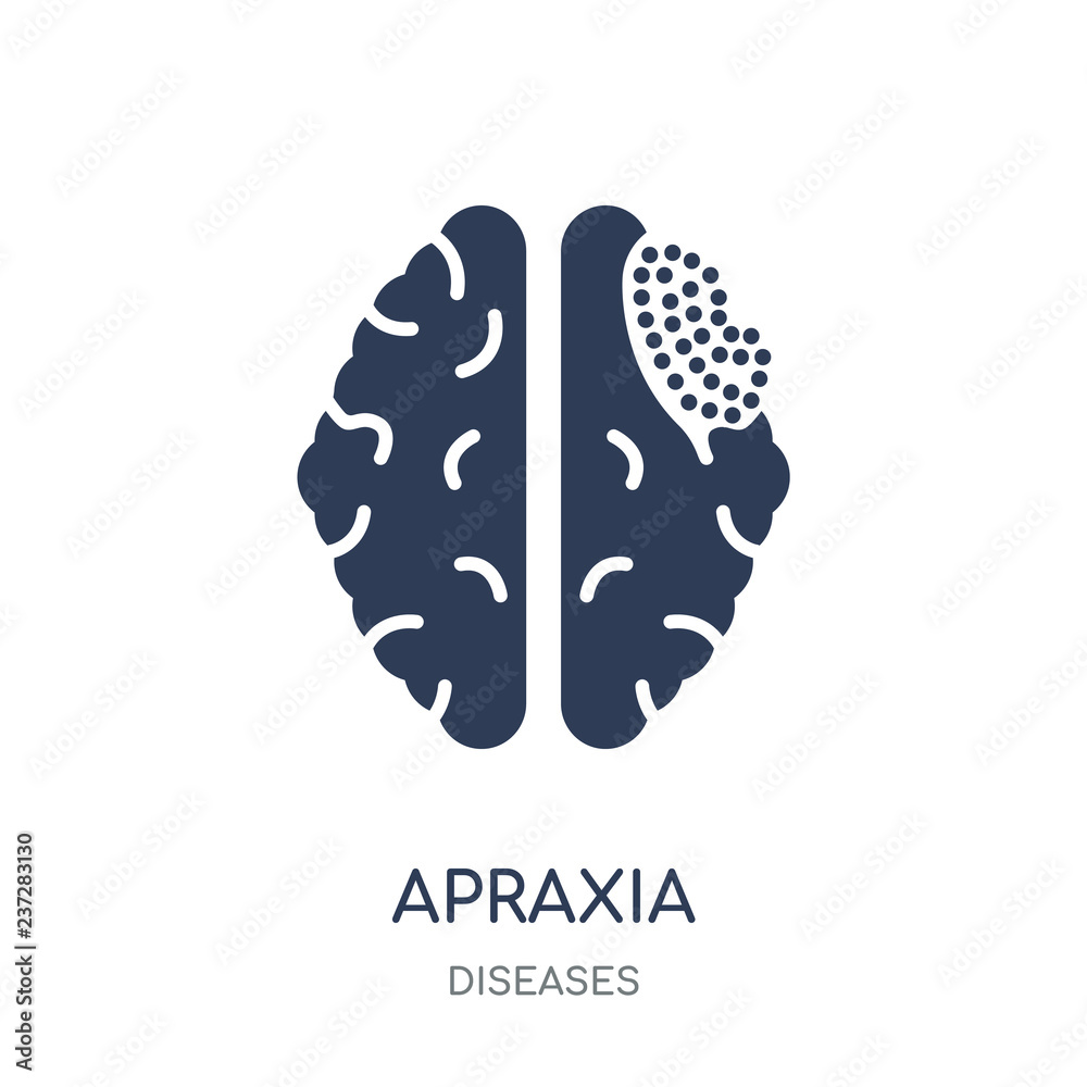 Vetor de Apraxia icon. Apraxia filled symbol design from Diseases ...