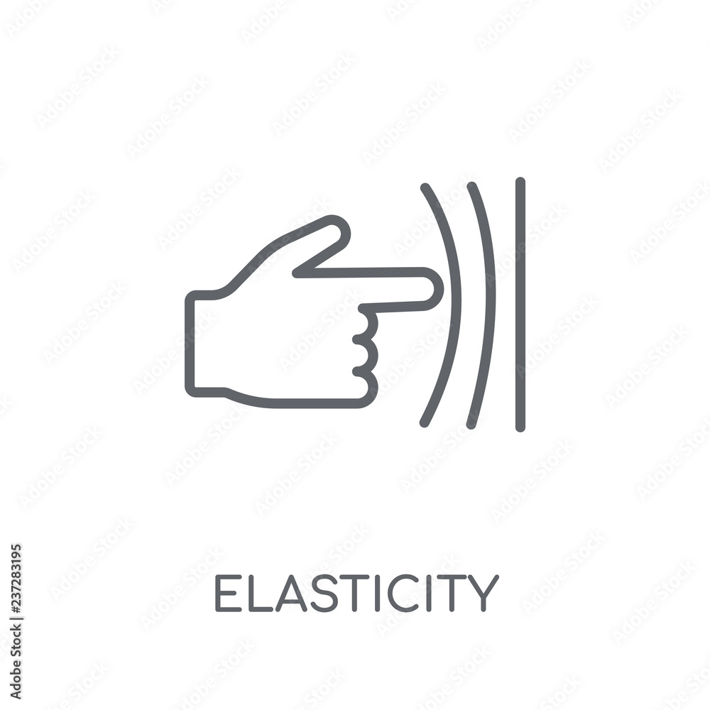 Elasticity linear icon. Modern outline Elasticity logo concept on white ...